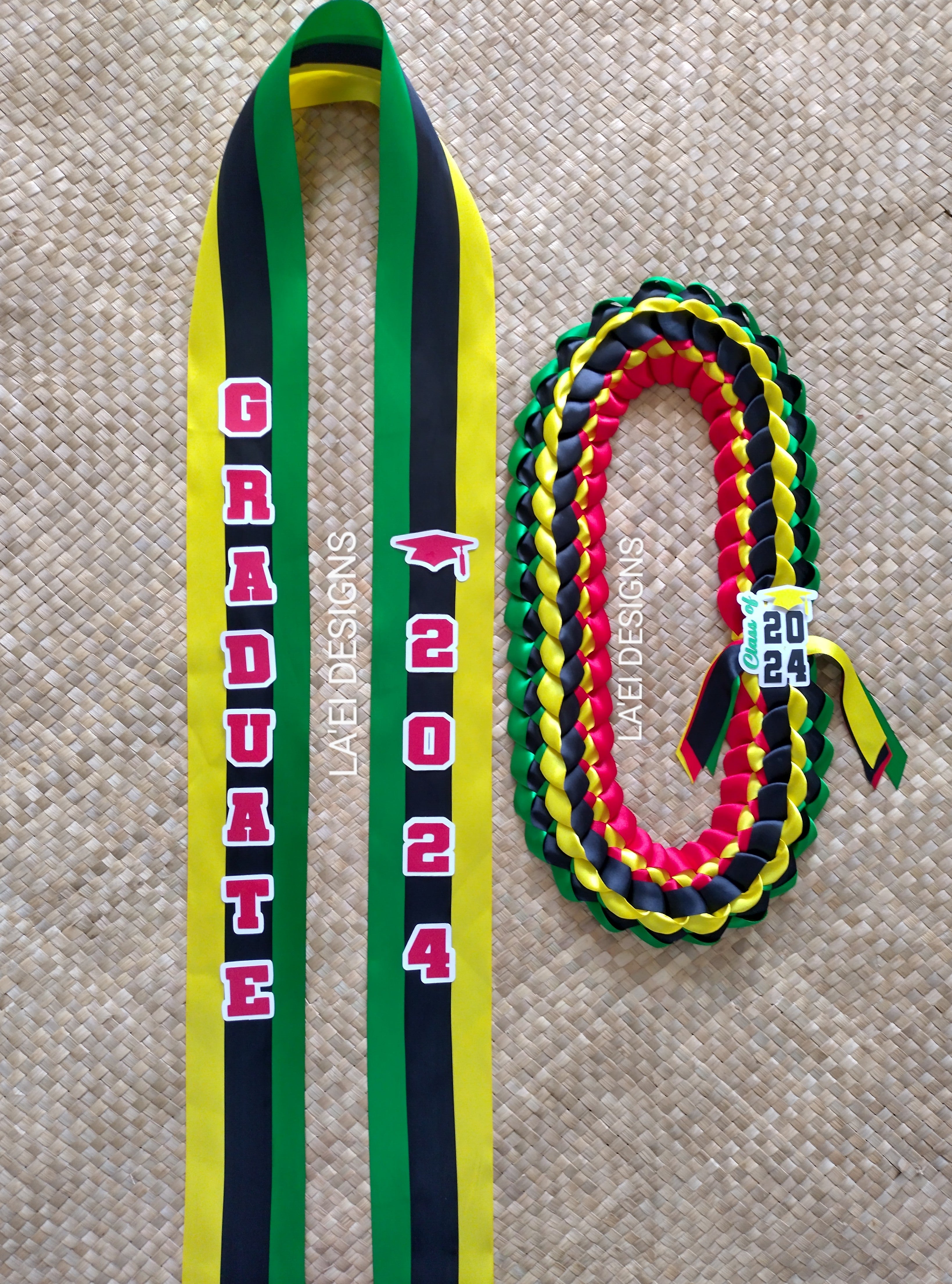 CUSTOM Basic Double Braid Lei & Sash Set – La'ei Designs