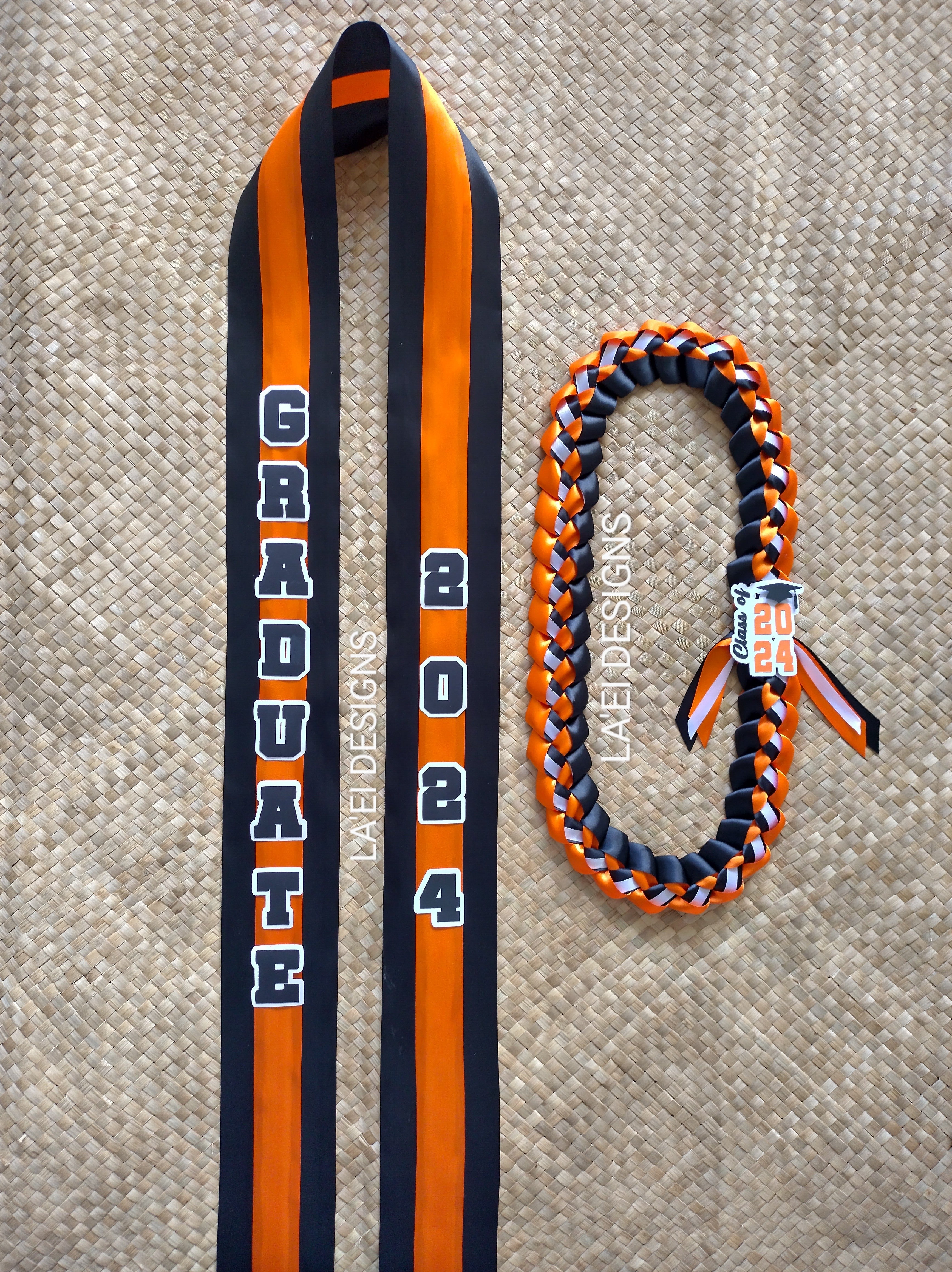 CUSTOM Basic Single Braid Lei & Sash Set – La'ei Designs