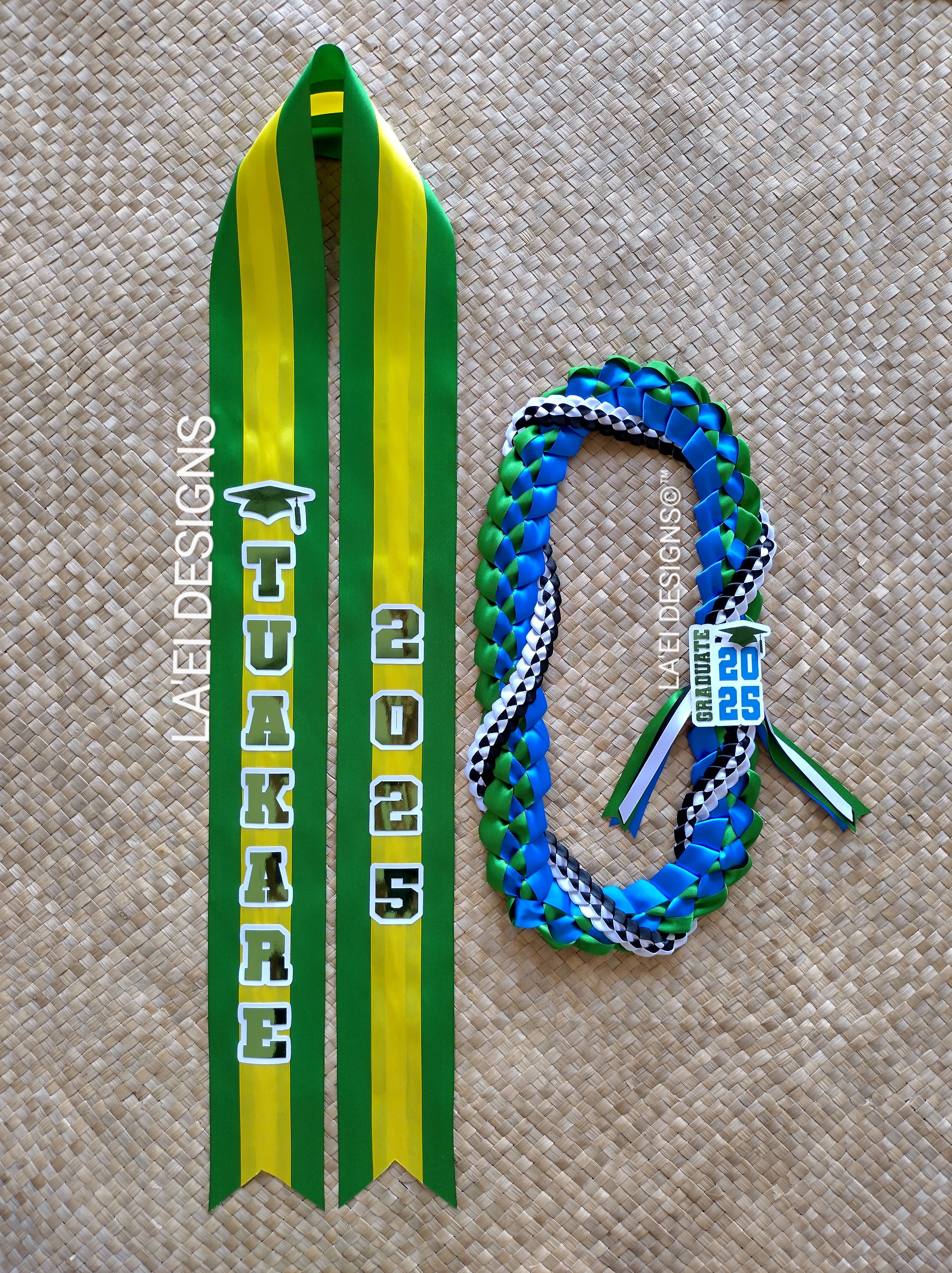 CUSTOM Basic Twisted Braid Lei & Sash Set – La'ei Designs